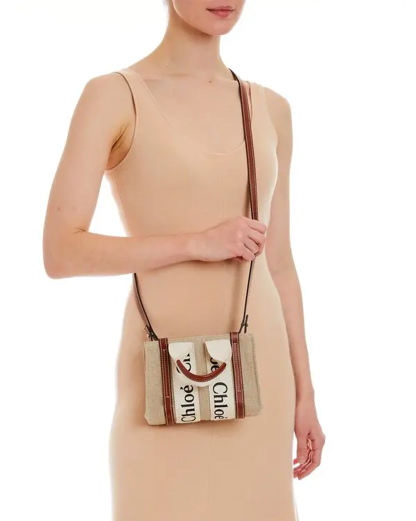 Chloé Woody Mini Canvas Tote