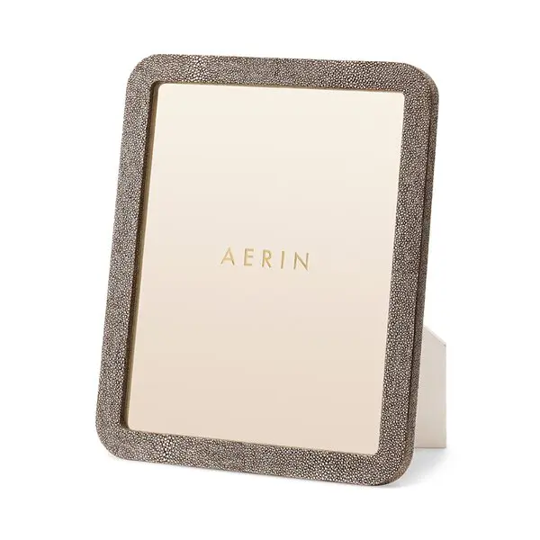 Aerin Modern Shagreen Frame 8 X 10 - Chocolate