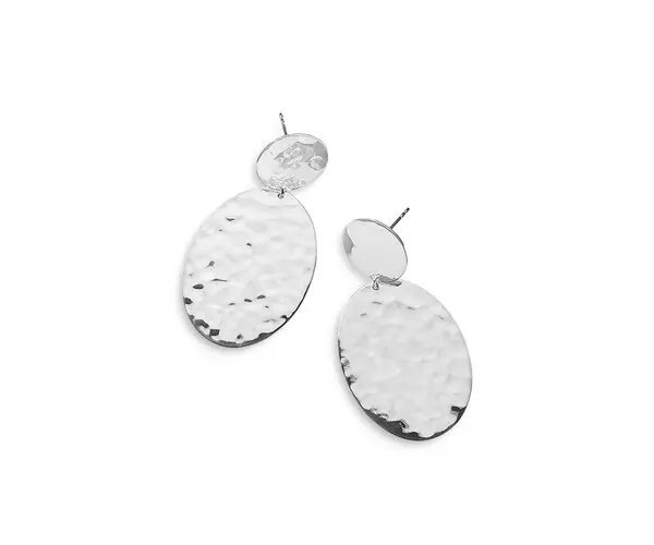 Ippolita Classico Sterling Hammered Oval Earrings