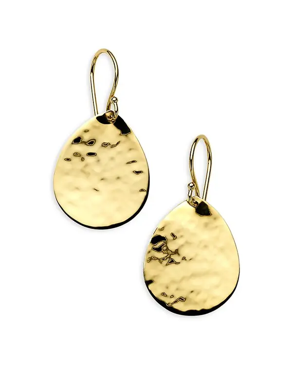 Ippolita Classico Crinkle Teardrop Earrings - Gold