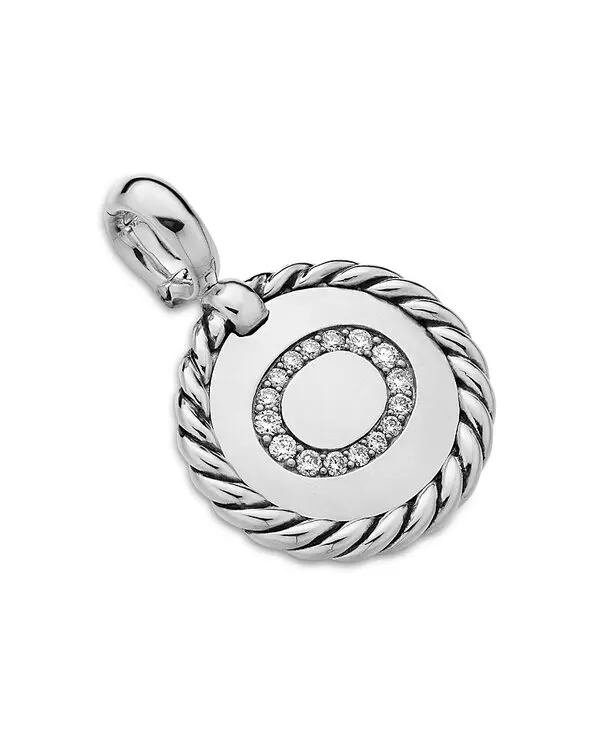 David Yurman Sterling Silver Initial Charm - O