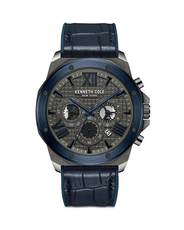 KENNETH COLE Chronograph 45mm - Gray/blue