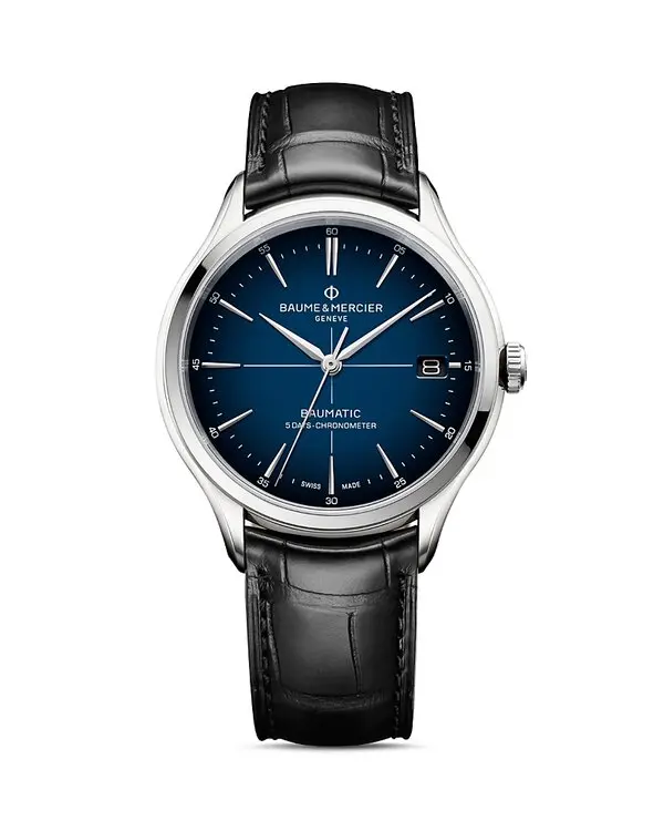 Baume & Mercier Clifton Baumatic 40mm Watch - Blue/black