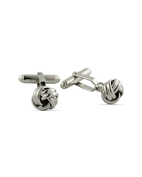 David Donahue Sterling Knot Cufflinks - Silver