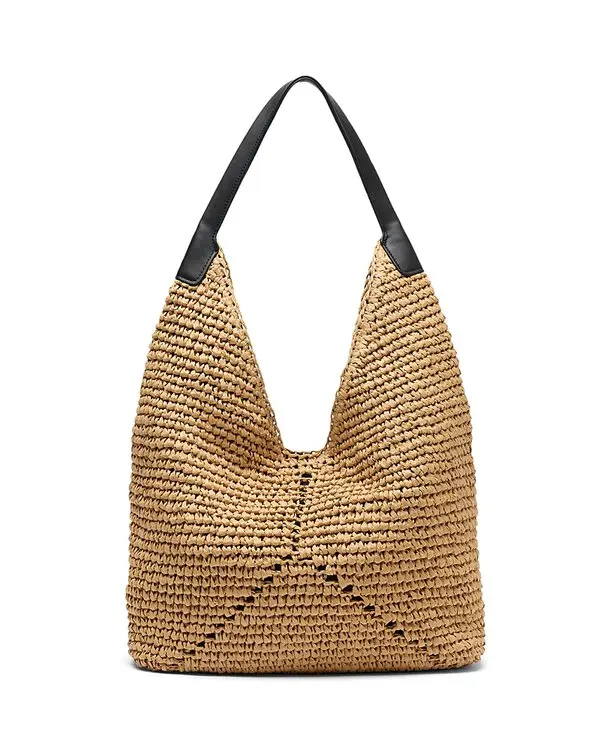 Whistles Triangular Straw Tote - Neutral
