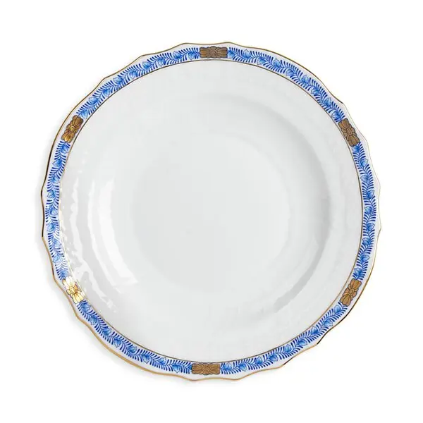 HEREND Chinese Bouquet Salad Plate, Garland - Blue