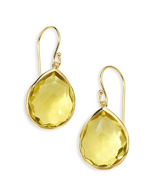Ippolita 18k Yellow Gold Citrine Drop Earrings - Yellow/gold