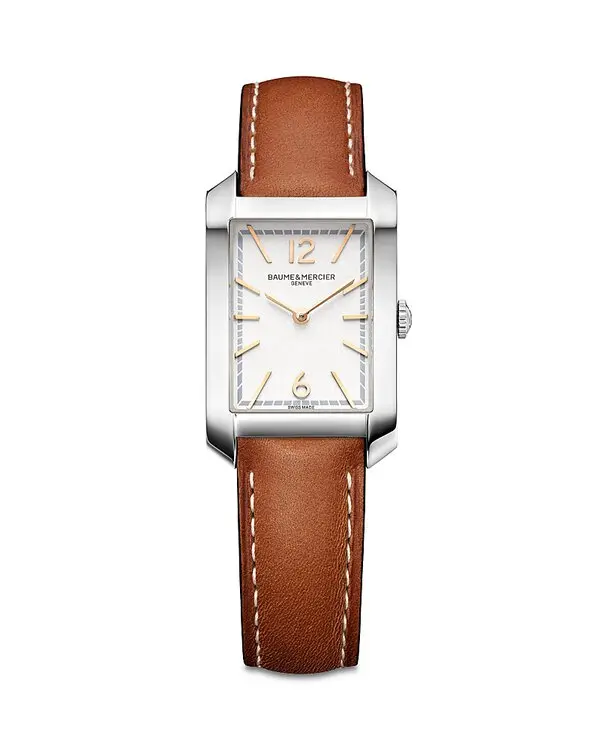 Baume & Mercier Hampton Watch, 35mm - White/brown