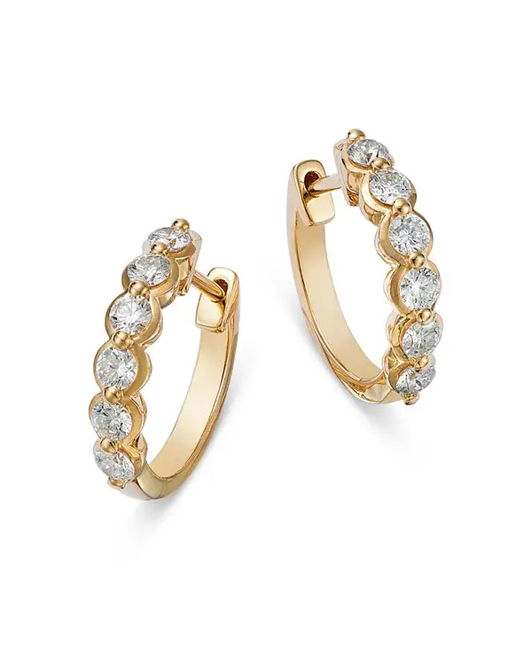 Bloomingdale'S Diamond Huggie Hoop Earrings, 0.50 Tcw - Gold