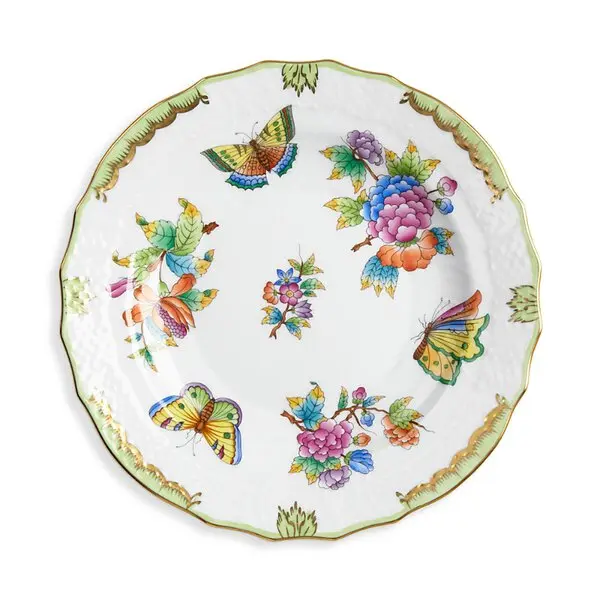 HEREND Queen Victoria Salad Plate - Multi-color
