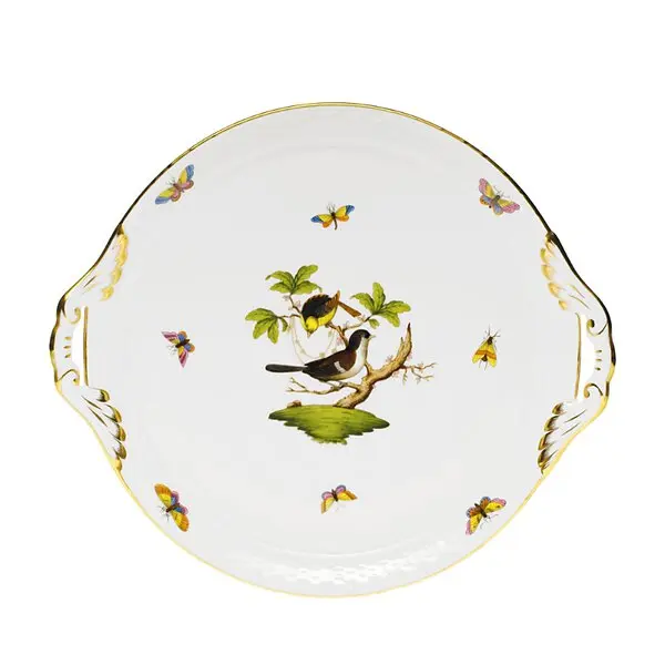 HEREND Rothschild Bird Round Tray - Motif
