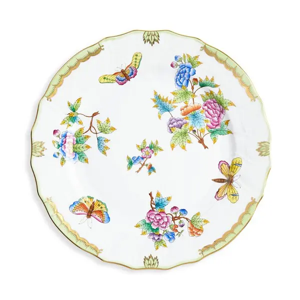 HEREND Queen Victoria Dinner Plate - Multi-color