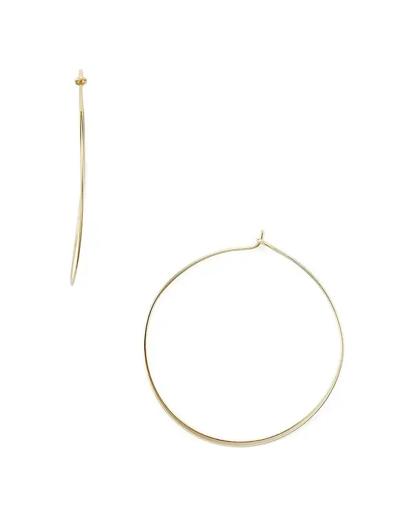 Aqua Sterling Silver Hoop Earrings - Gold