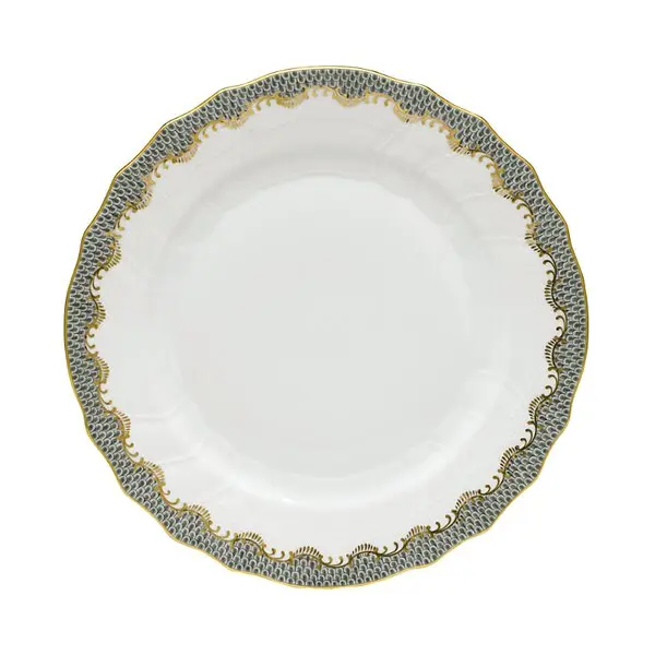 HEREND Fishscale Dinner Plate - Gray