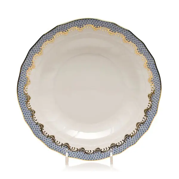 HEREND Fishscale Dinner Plate - Light Blue