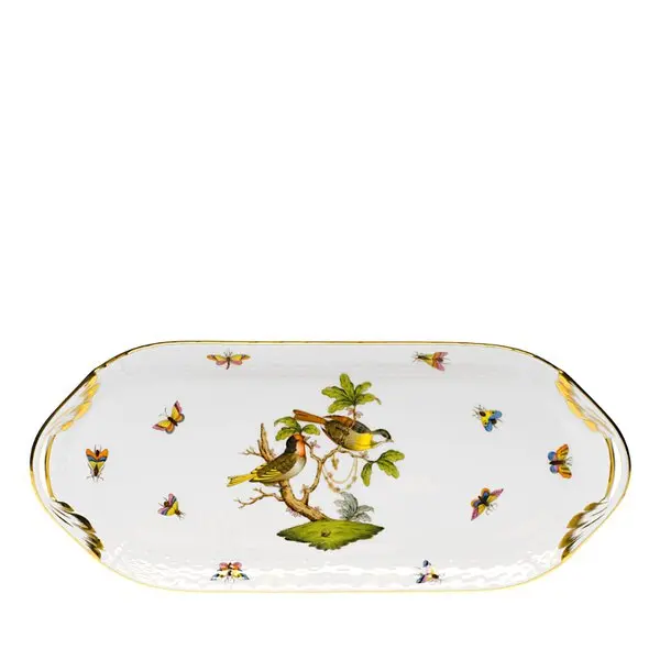 HEREND Rothschild Bird Sandwich Tray - Motif