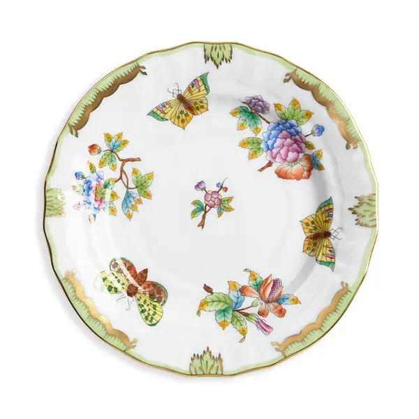 HEREND Queen Victoria Bread & Butter Plate - Multi-color