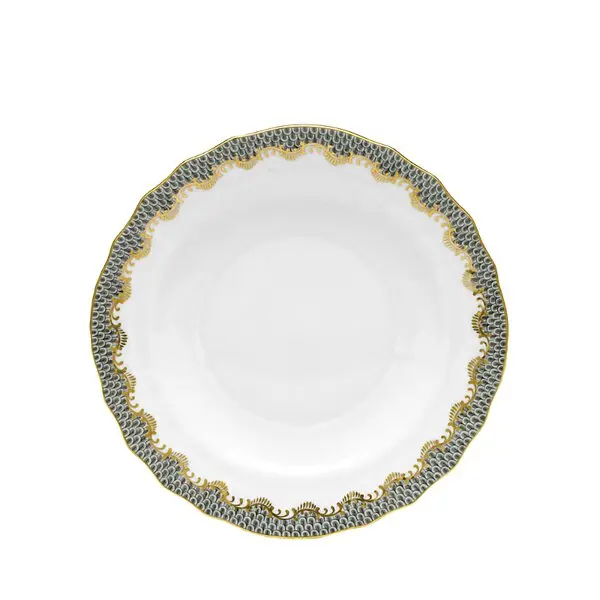 HEREND Fishscale Salad Plate - Gray