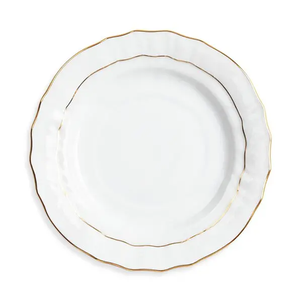 HEREND Golden Edge Bread & Butter Plate - White