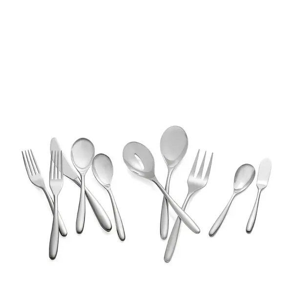 NAMBE Bend 45-piece Flatware Set - Stainless Steel