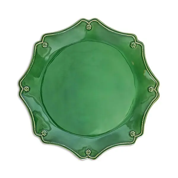 JULISKA Berry & Thread Scallop Platter/charger - Basil