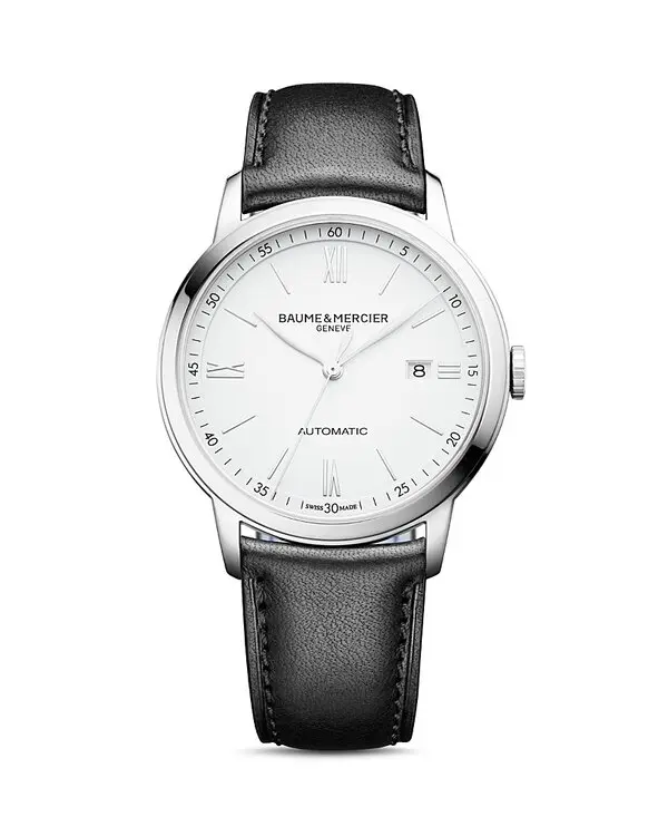 Baume & Mercier Classima 42mm Watch - White/black