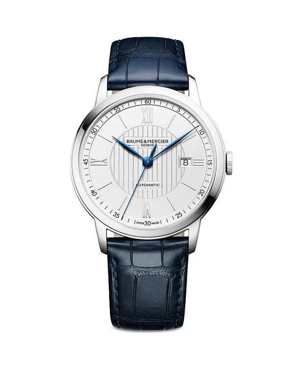 Baume & Mercier Classima 42mm Watch - White/blue