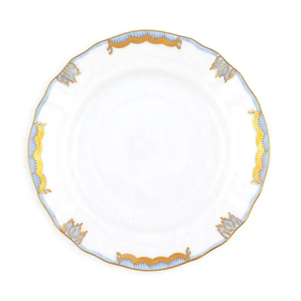 HEREND Bread And Butter Plate - Light Blue