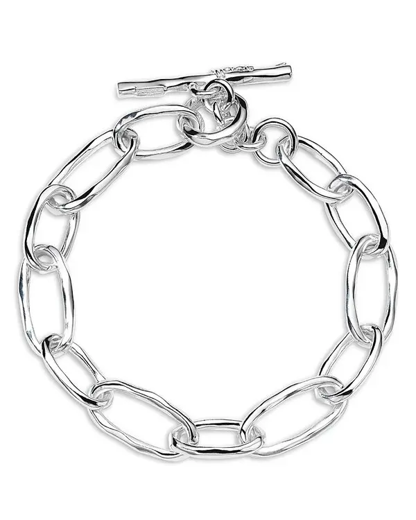 Ippolita Classico Faceted Oval Link Bracelet - Silver