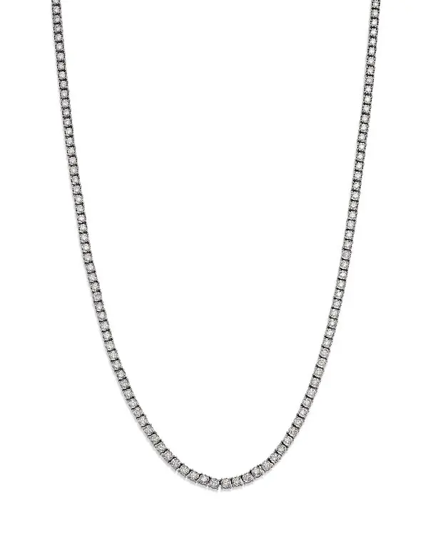 Bloomingdale'S Diamond Tennis Necklace - White