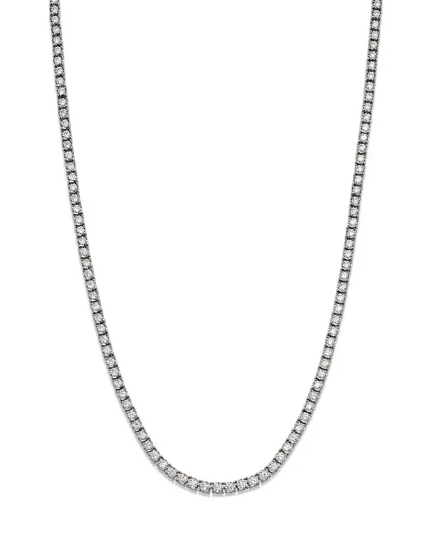 Bloomingdale'S Diamond Tennis Necklace 7.0 Ct. T. W - White