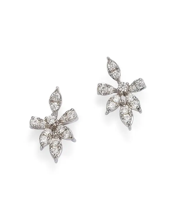 Bloomingdale'S Diamond Starburst Stud Earrings, 0.50 Tcw - White