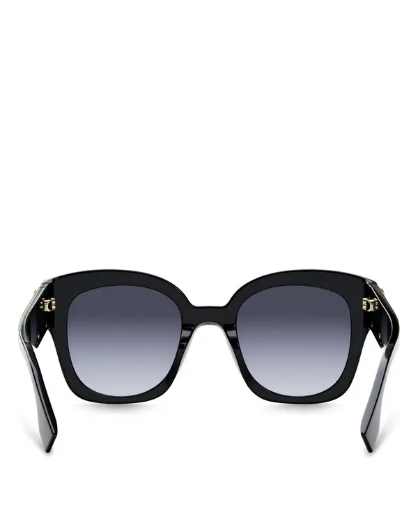 Fendi First Square Sunglasses, 63mm - Black/blue Gradient