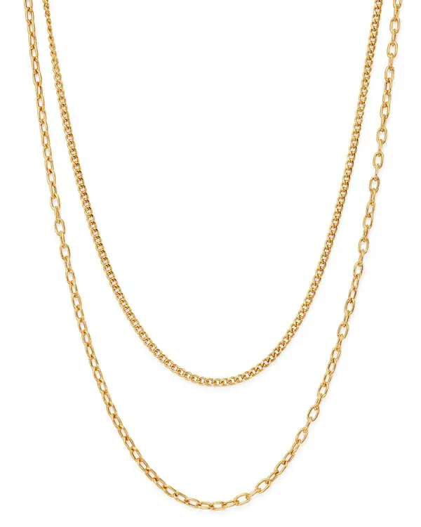 Zoe Chicco 14k Yellow Double Chain Necklace