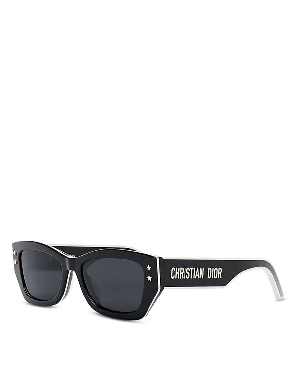 Dior Diorpacific S2u 53mm Square Sunglasses - Black/gray Solid