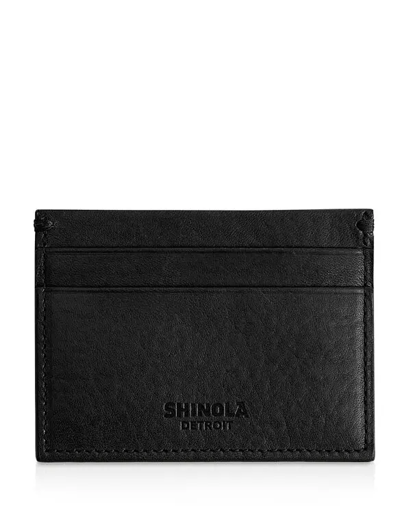 Shinola Leather Card Case - Black