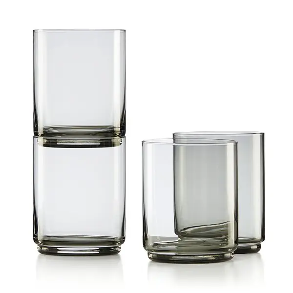 LENOX Tuscany Classics Stackables Tall Glasses, Set Of 4 - Smoke