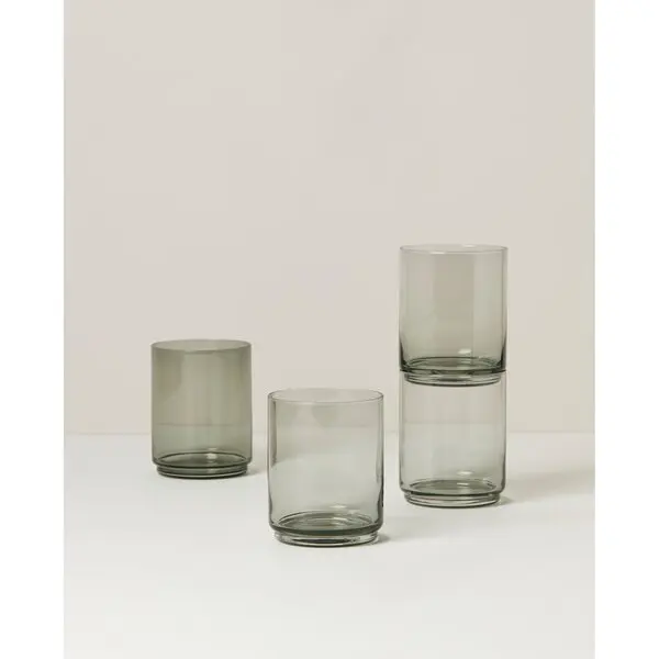 LENOX Tuscany Classics Stackables Tall Glasses, Set Of 4 - Smoke