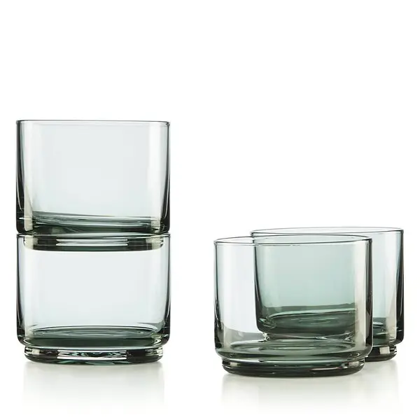 LENOX Tuscany Classics Stackables Short Glasses, Set Of 4 - Green