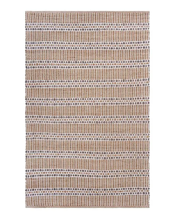 LR HOME Origin Delightfully Detailed Natural Area Rug, 60 X 93 - Ivory/gray
