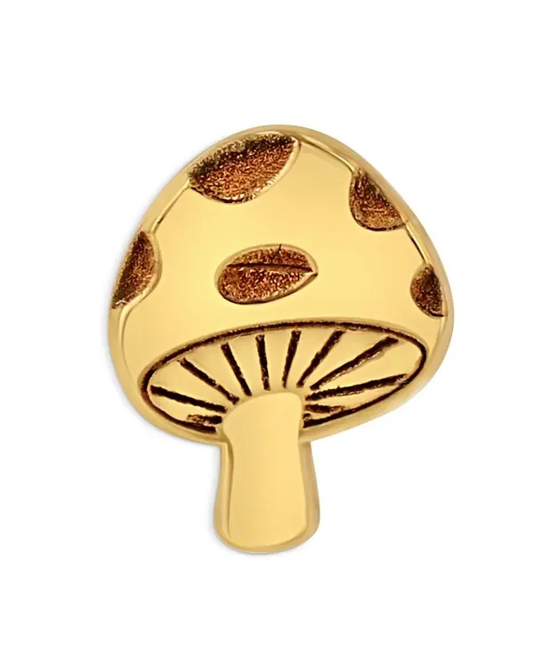 Zoe Chicco 14k Yellow Mushroom Stud Earring - Gold
