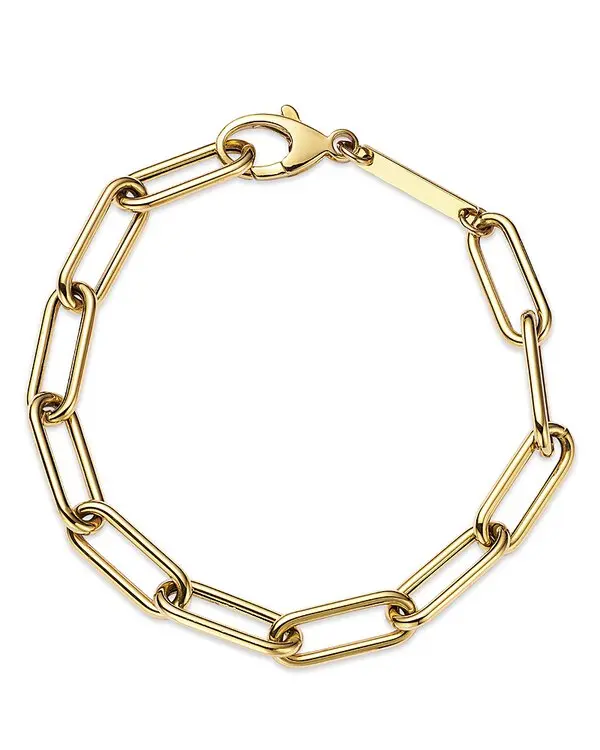Zoe Chicco 14k Yellow Paperclip Link Bracelet - Gold
