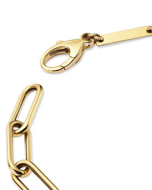 Zoe Chicco 14k Yellow Paperclip Link Bracelet