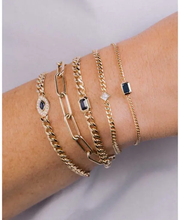 Zoe Chicco 14k Yellow Paperclip Link Bracelet