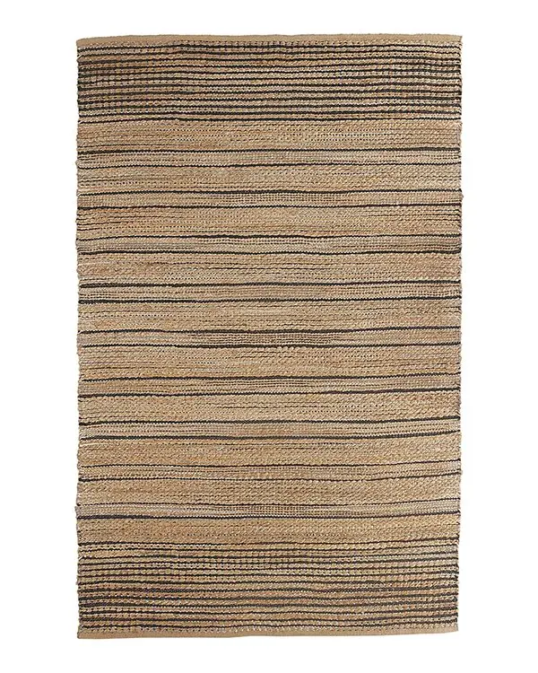 LR HOME Nancy Natur03387 Area Rug, 7'9 X 9'9 - Tan/black