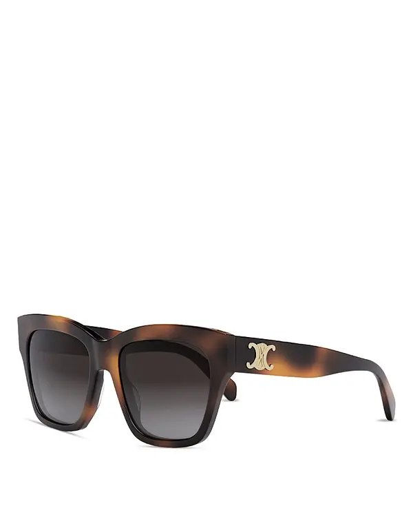 Celine Triomphe Geometric Sunglasses - Havana/gray Gradient