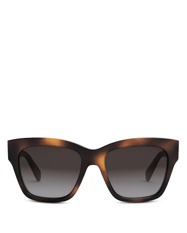 Celine Triomphe Geometric Sunglasses - Havana/gray Gradient