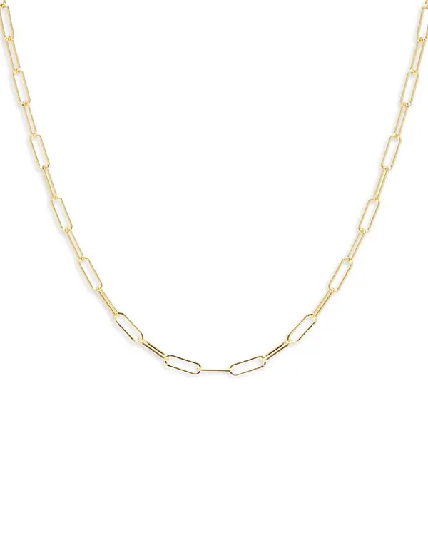 Zoe Chicco 14k Yellow Paperclip Link Chain Necklace - Gold