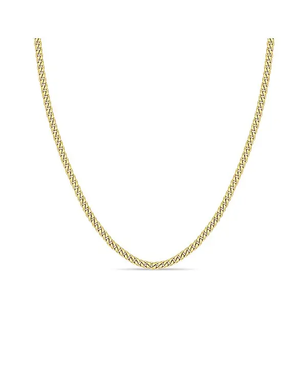 Zoe Chicco 14k Yellow Curb Link Chain Necklace - Gold
