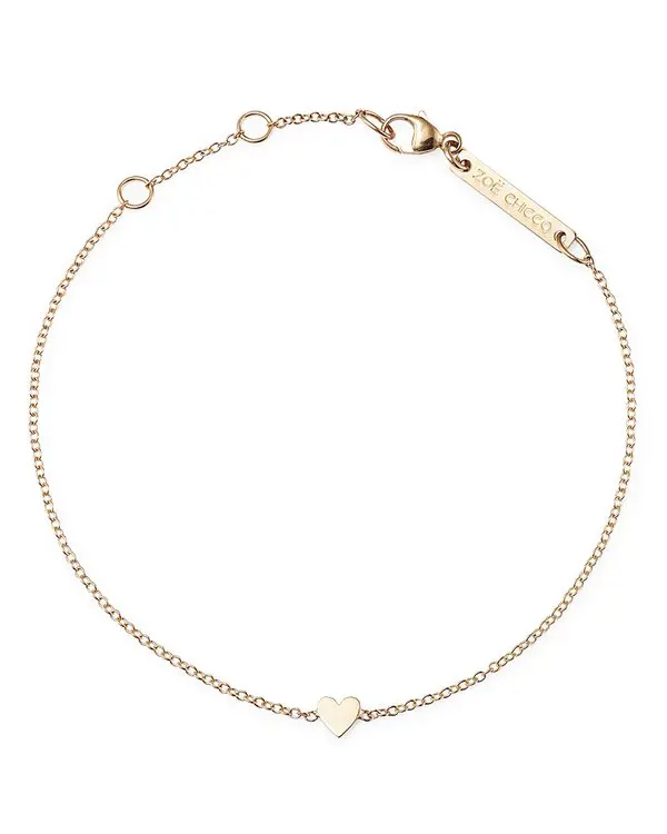 Zoe Chicco 14k Yellow Heart Bracelet - Gold